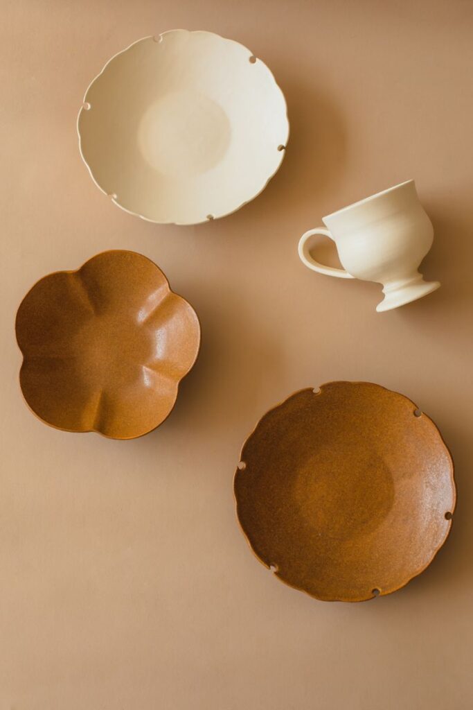 Yoshida Pottery Yukiwa Brown Plate - Japanese Brown Plate