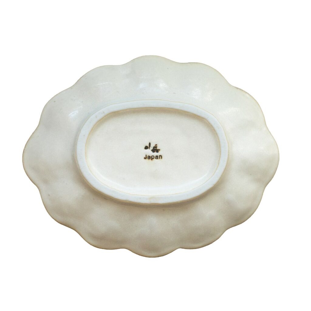 Kohyo Rinka Oval Plate - Japanese Oval Plate - Oval Dessert Plate
